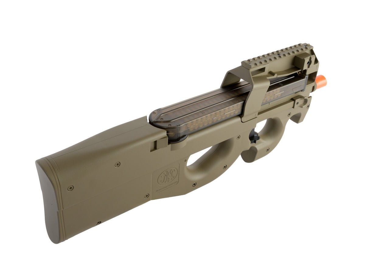 FN Herstal P90 AEG Electric Airsoft Rifle, Tan - Caliber 0.24 - FPS 40 ...