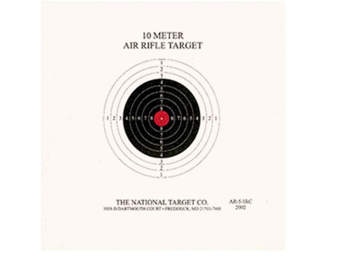 National Target Single Bull Red Center Air Rifle Target – Airsenal