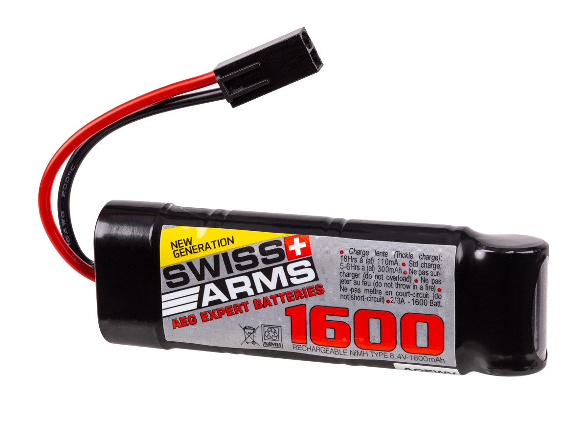 Swiss Arms 8.4v 1600mah NiMH Battery with Small Tamiya Connector – Airsenal