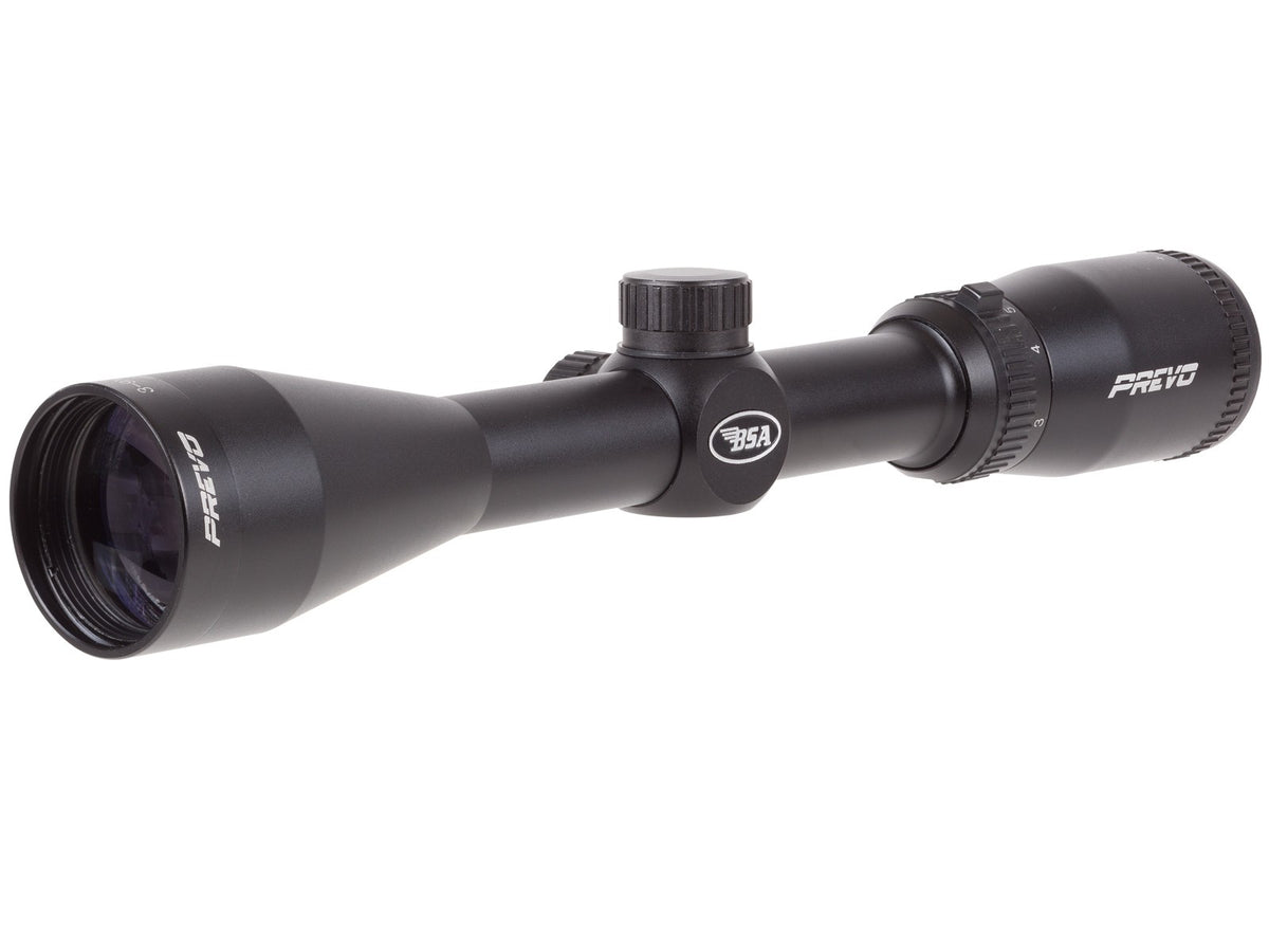BSA Optics 3-9x40 Prevo Riflescope , Wire Reticle,1/4 MOA, 1" Tub ...